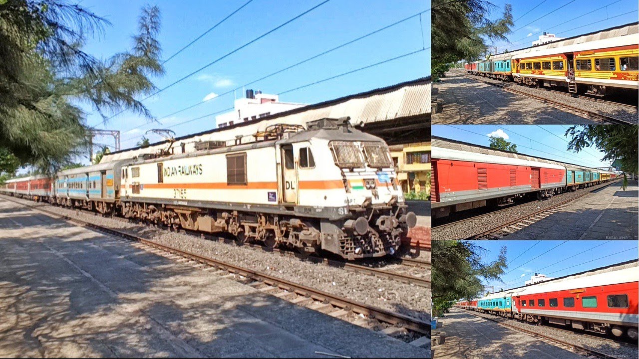 Gitanjali Express Colour Full Body Video || Express Train Passing From ...