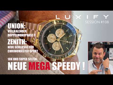Omega bringt irre Speedy, ein Vollkalender von Union, neue Schließe für Zenith Chronomaster Sport!