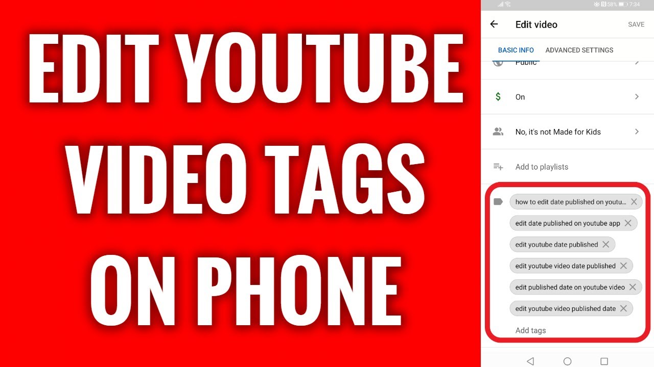 How To Edit YouTube Video Tags On Phone - YouTube