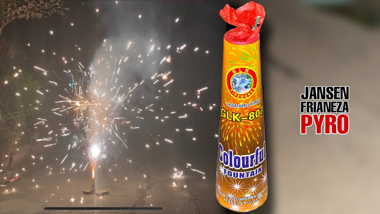 Colourful Crackling Fountain by GLK Fireworks | Christmas Eve ...