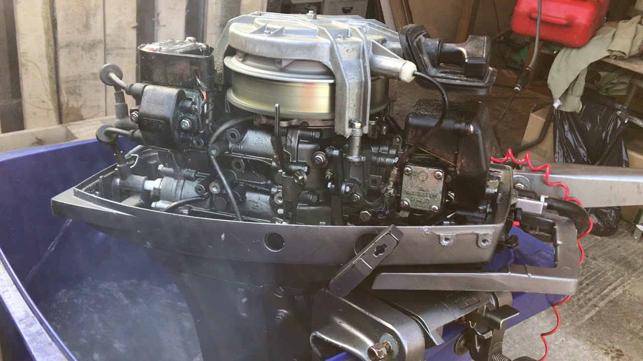 MARINER OUTBOARD 15HP TEST AFTER NEW IMPELLER - YouTube