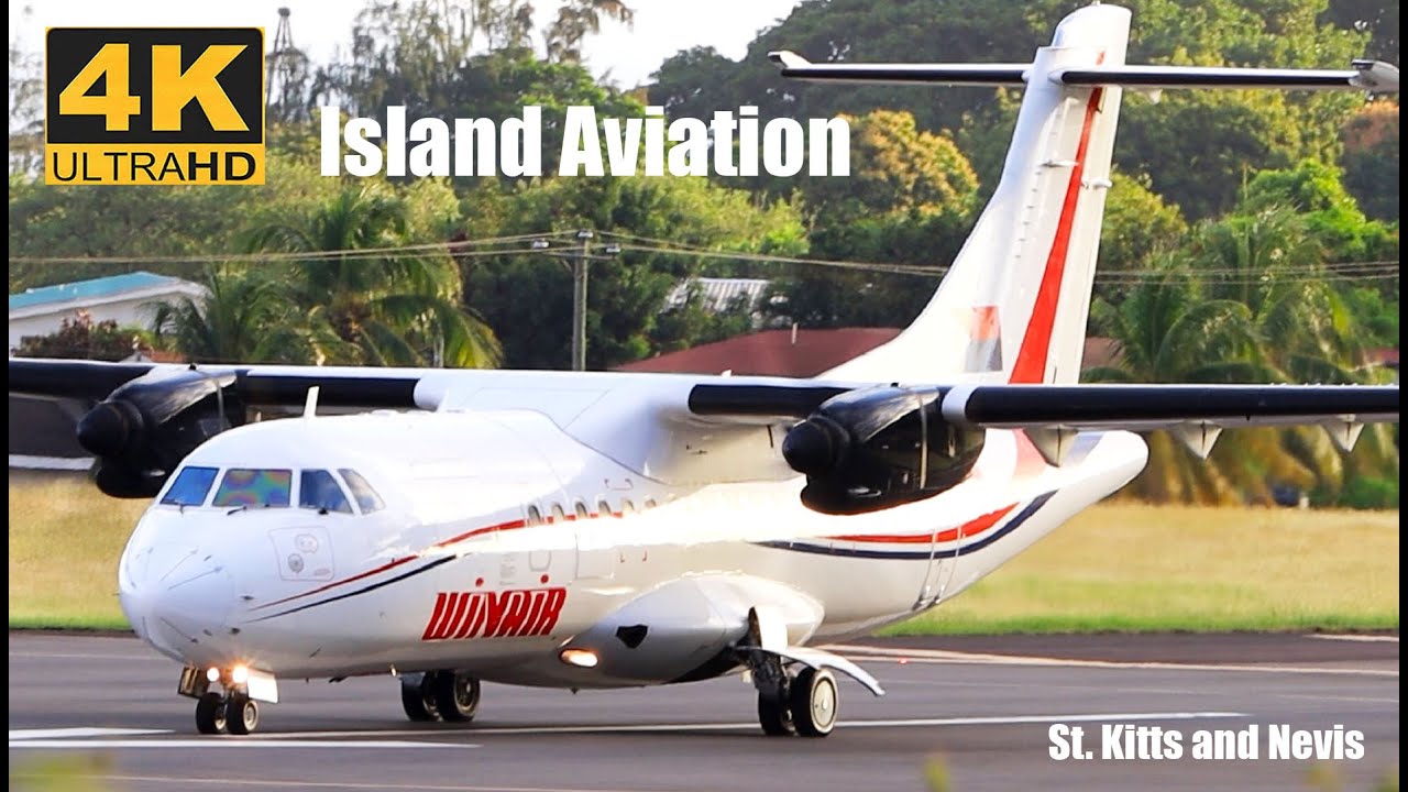 ATR 42-500 | WINAIR | Departing St. Kitts for Antigua | Eastern ...