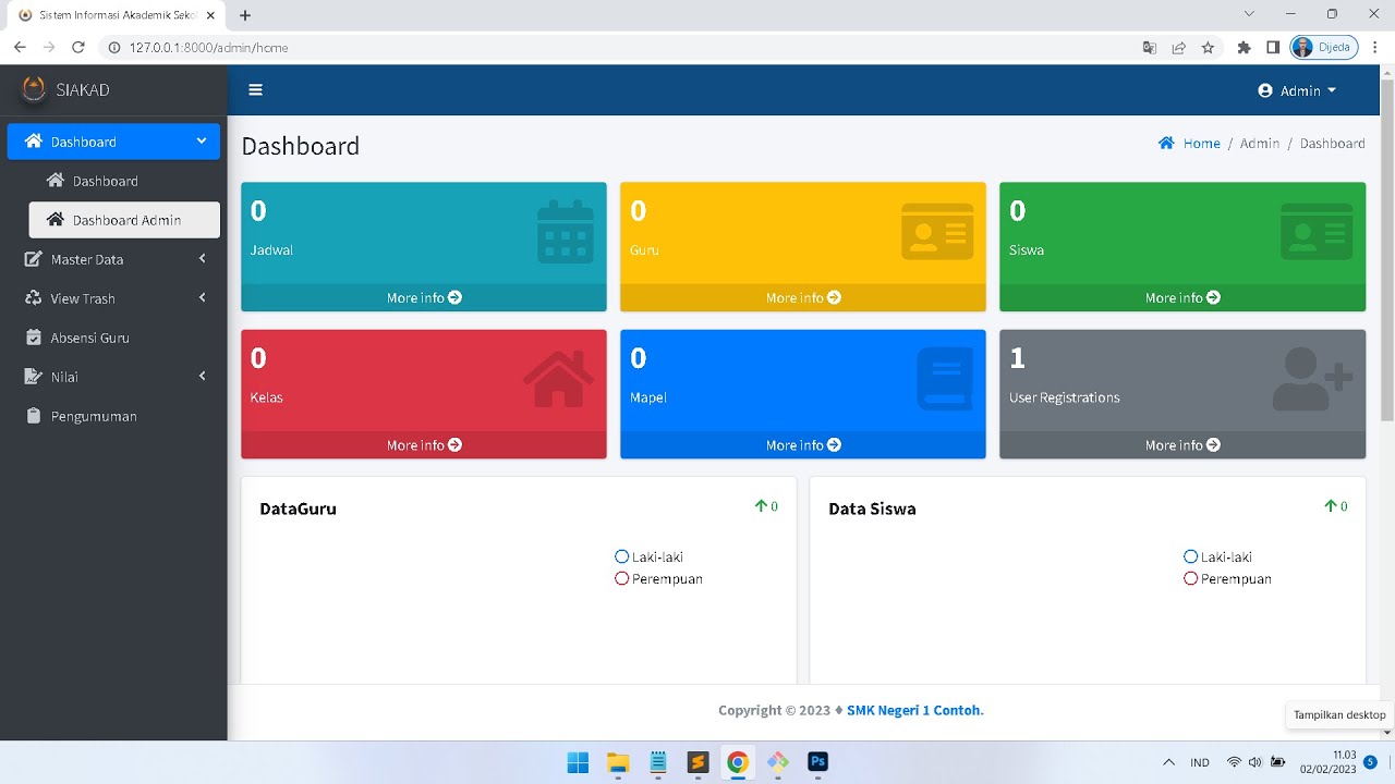 Multi User Sistem Informasi Akademik Sekolah - YouTube