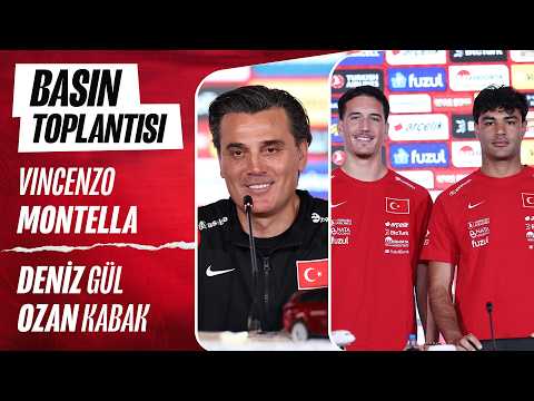 Türkiye - Kuzey Makedonya | Vincenzo Montella , Deniz Gül ve Ozan Kabak Maç Önü Basın Toplantısı