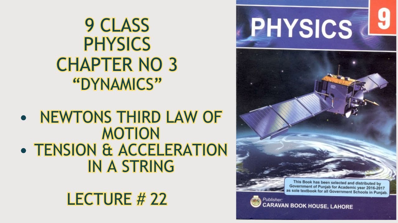 9 class Physics//Chapter 3//Dynamics//Newtons Third Law of Motion ...