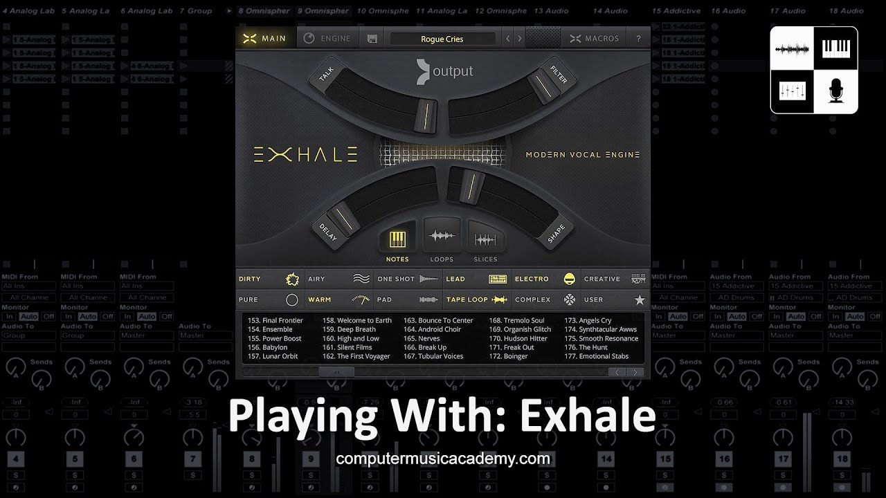 Exhale by Ouput | Review | Computer Music Academy - YouTube