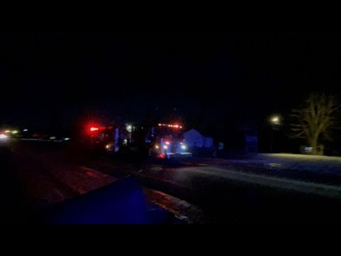Clio Area MI FD Responding STRUCTURE FIRE - YouTube