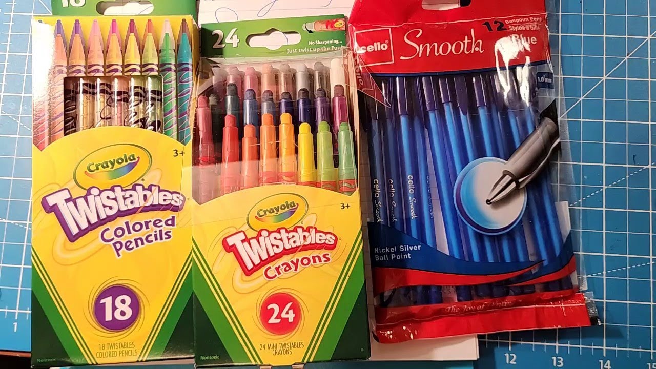 New Pen Day Cello Smooth Crayola Twistables - YouTube