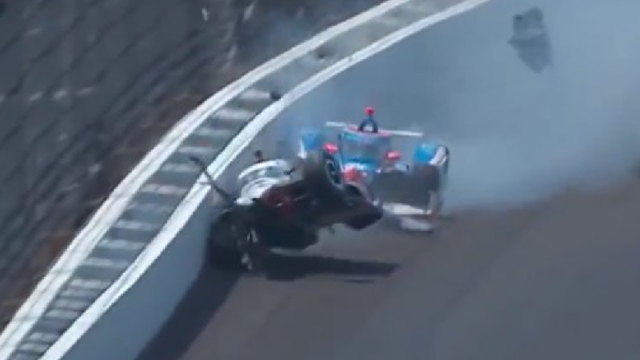Stefan Wilson & Katherine Legge Hard Crash - 2023 Indianapolis 500 ...