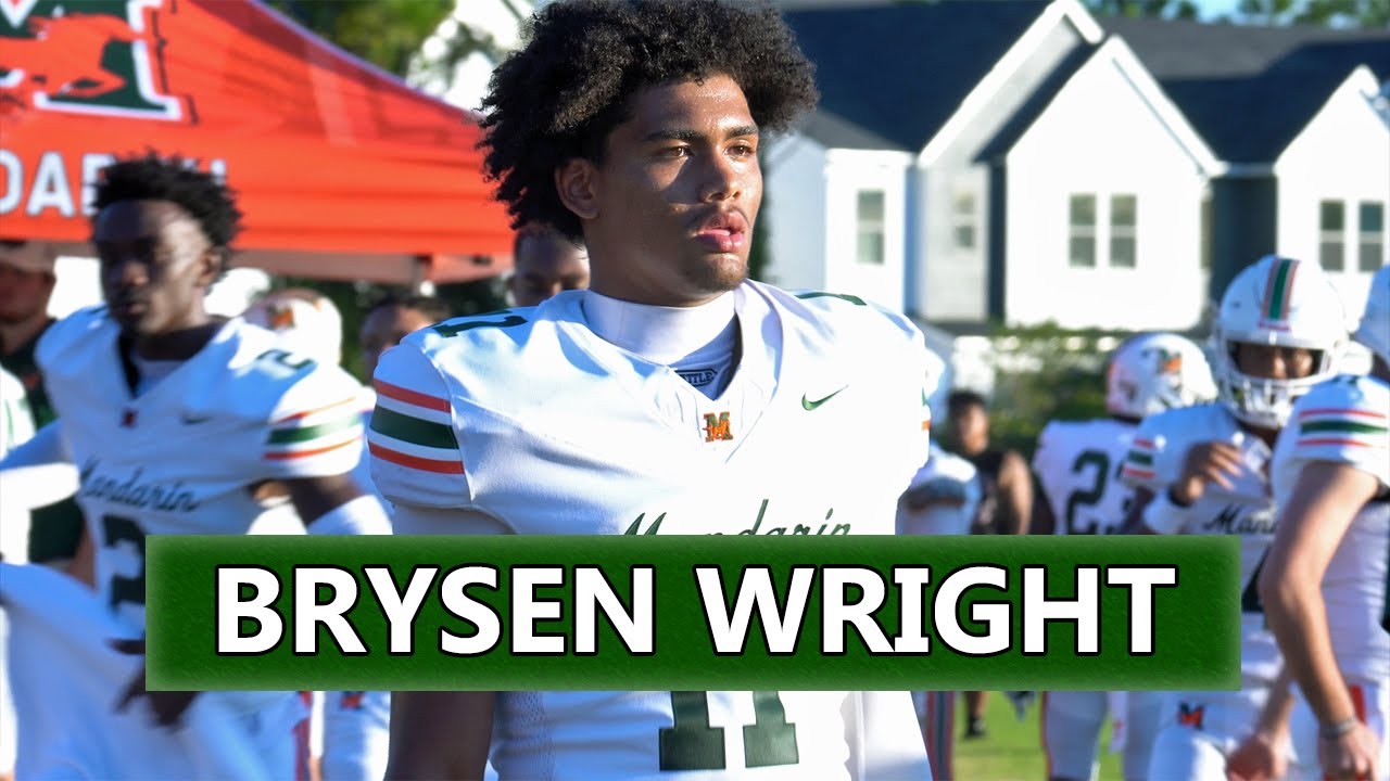 Jacksonville Mandarin 2028 WR Brysen Wright Shows Big-Play Ability in Win - YouTube