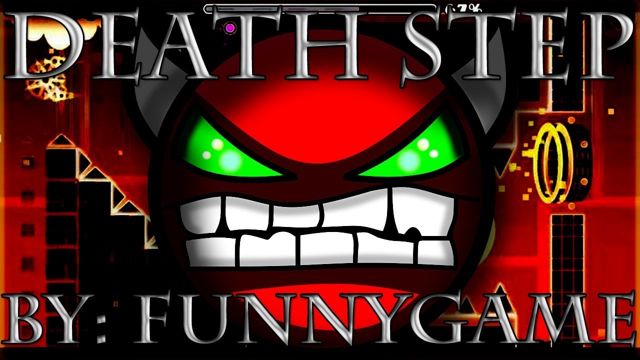 Geometry Dash 2.11 | Death Step 100% | Hard Demon | By: Funnygame - YouTube
