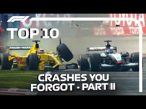 Top 10 F1 Crashes You Forgot | Part Two