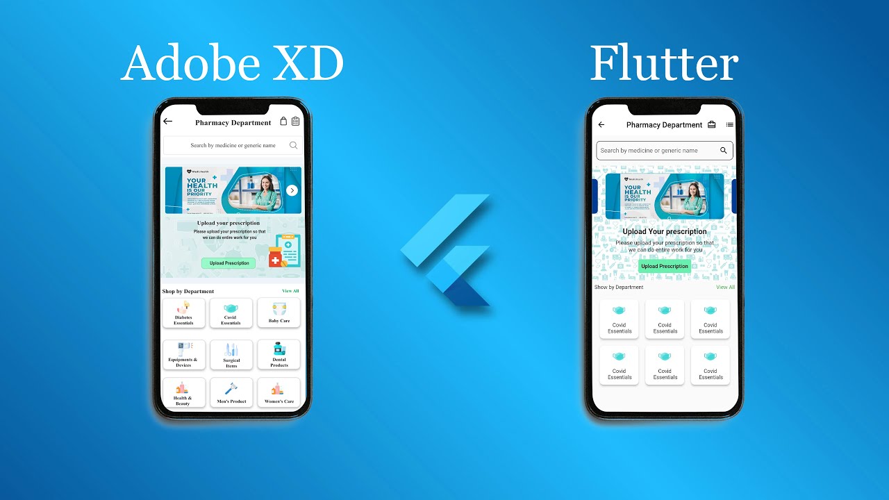Flutter UI Design - Dashboard (Online Pharmacy) - YouTube