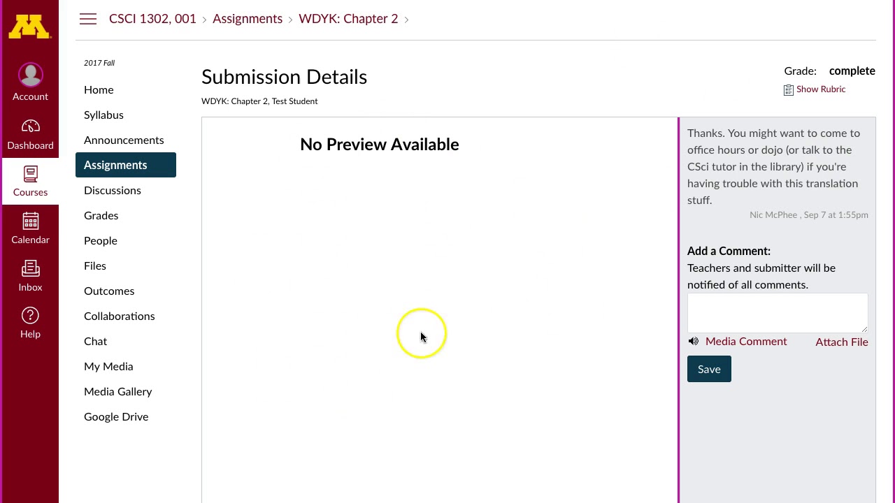 Checking rubric scores/grades on Canvas - YouTube