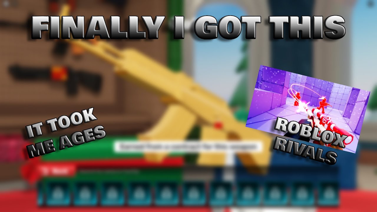 I finally got the gold wrap for the AR (Roblox rivals) #roblox #rivals ...