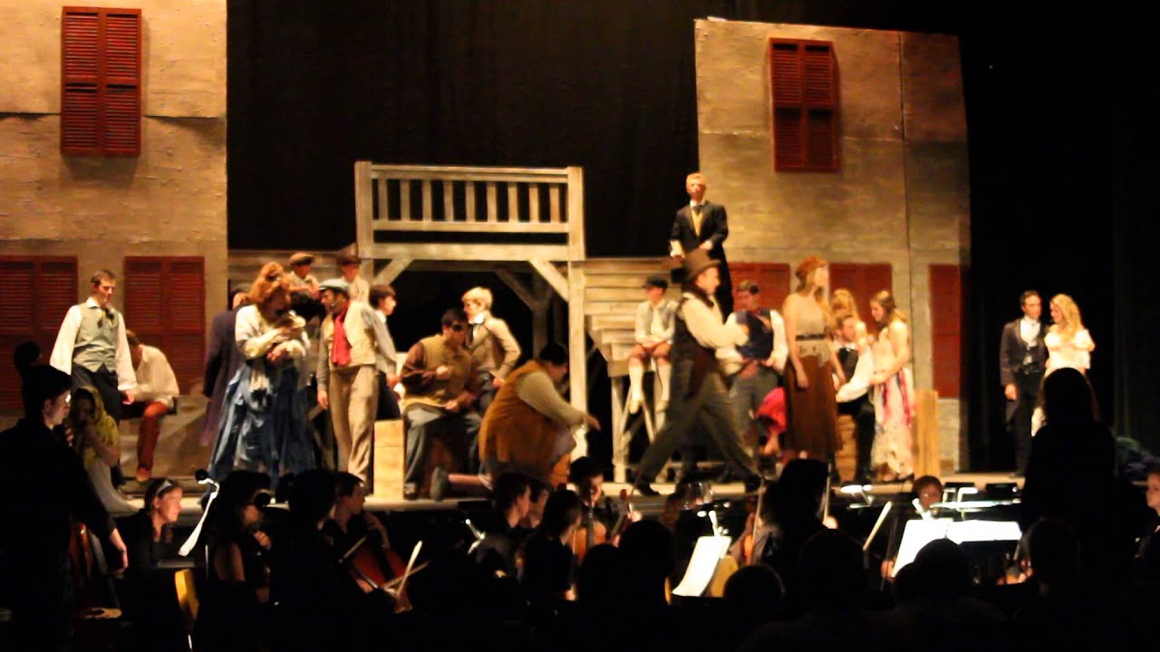 Les Miserables " The Streets of Paris" Look Down.. - YouTube