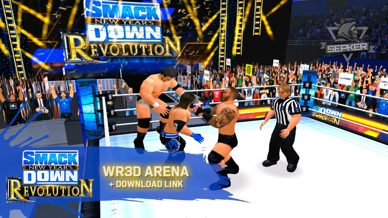 WWE SMACKDOWN NEW YEARS REVOLUTION 2024 ARENA FOR WRESTLING REVOLUTION ...