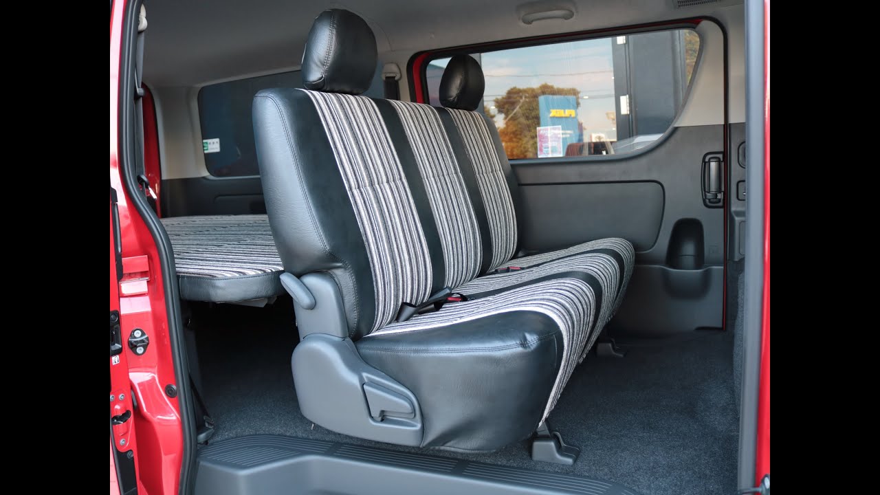 DZ4517 登録済み未使用車！ 特設レッド FLEX Re Claasic(アールイークラシック)丸目フェイス ハイエース スーパーGL ...