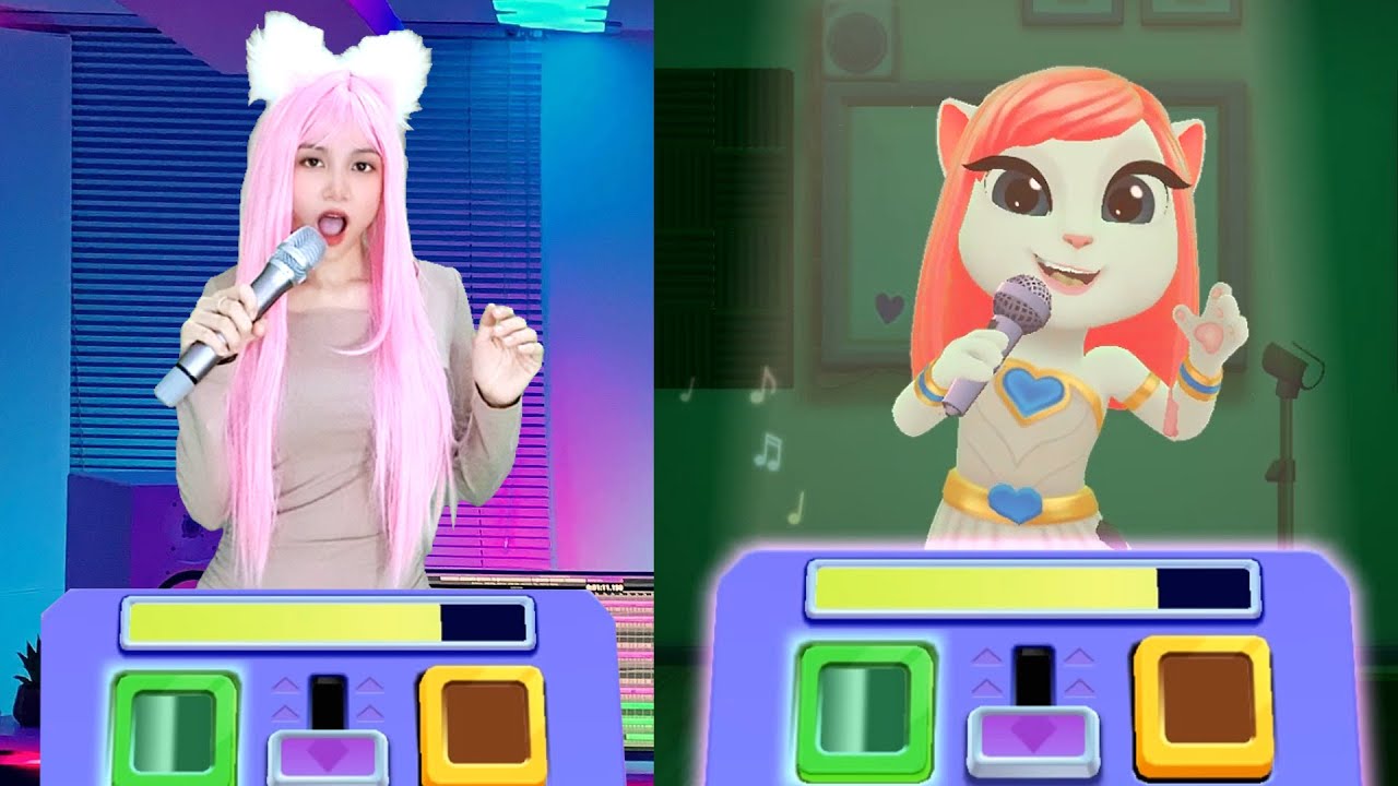 Imitate Angela Singing - Angela Or More Lovely Girl ? | My Talking ...