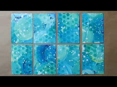 Artist Trading Card Backgrounds - YouTube