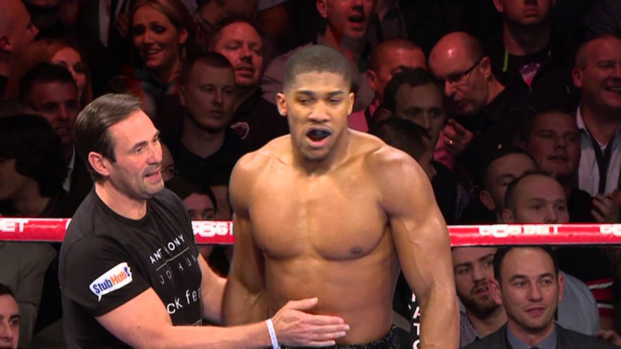 Anthony Joshua v Michael Sprott highlights - YouTube