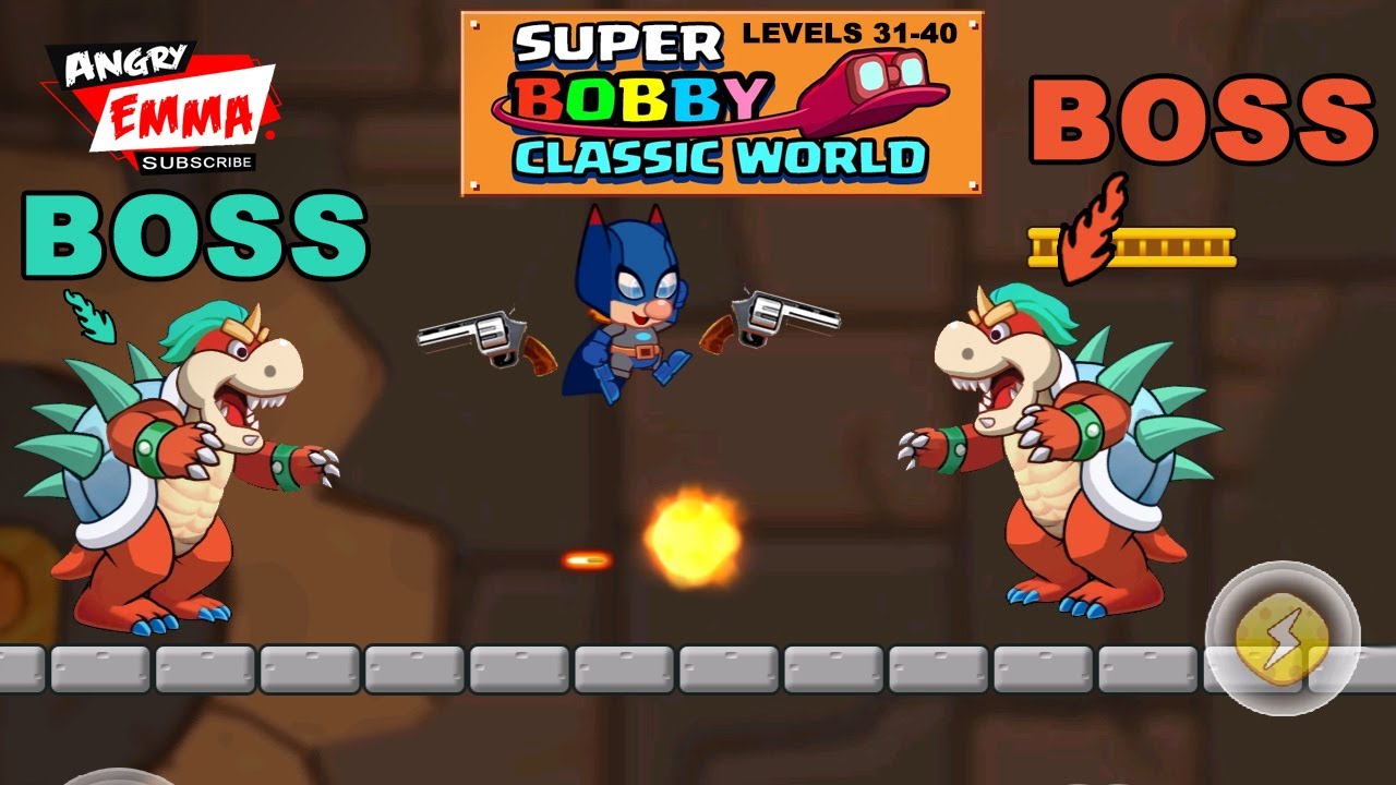 Super Bobby Classic World - Levels 31-40 + TWO BOSSes - YouTube