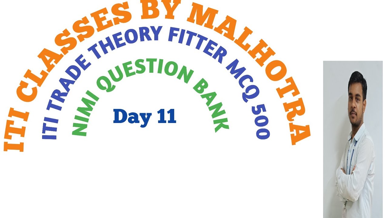 CBT EXAM ITI FITTER TRADE THEORY MCQ500 DAY 11 - YouTube