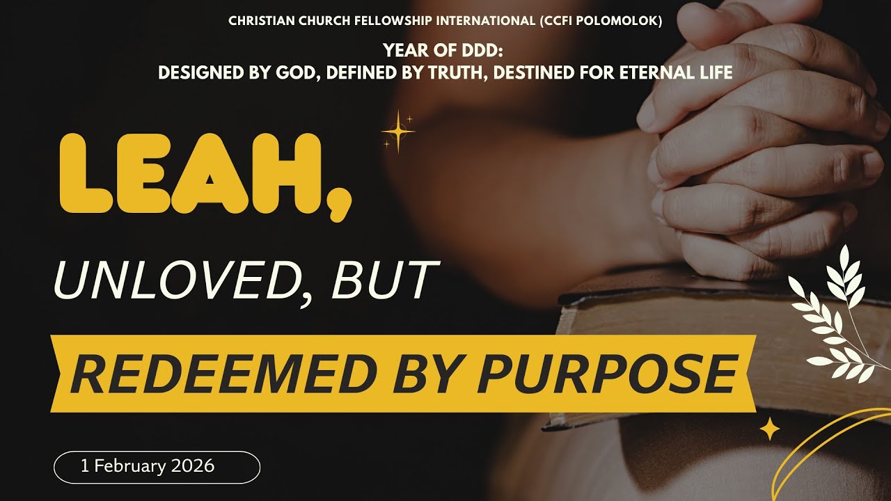 Year of DDD: LEAH, UNLOVED, BUT REDEEMED BY PURPOSE - YouTube