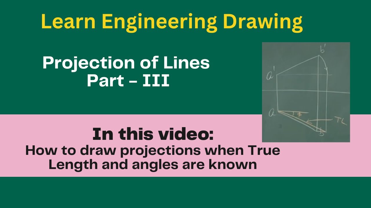 Projection of Lines when True Length and true inclinations are known ...