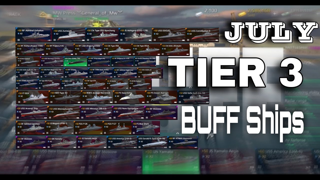 All You Need To Know About Tier 3 Buff🔥 Ships In Modern Warships - YouTube