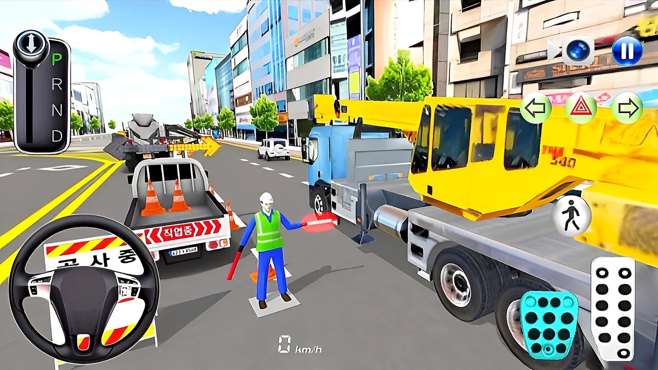 3D Driving Class - New Robot on the Construction Forklift Driver! Real ...