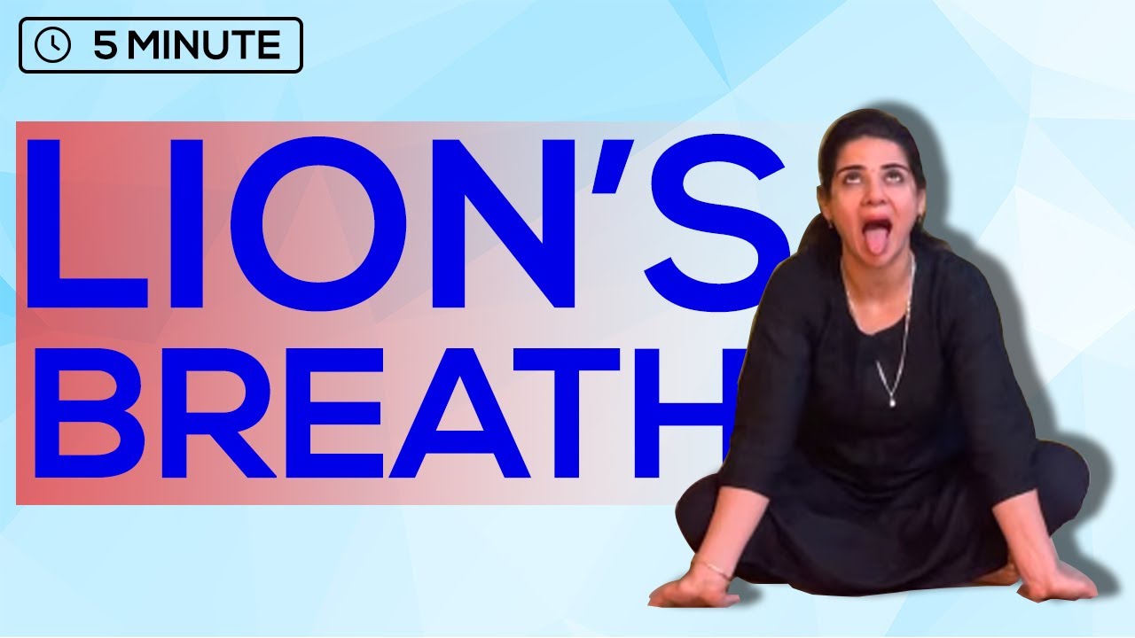 Lion's Breath Tutorial | Pranayama for Boosting Energy |Simha Mudra ...