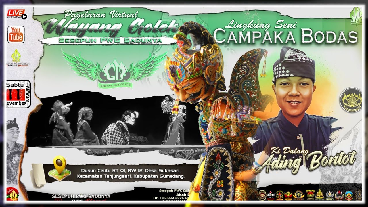 LIVE PAGELARAN WAYANG GOLEK SUMEDANG 11 NOVEMBER 2023. - YouTube