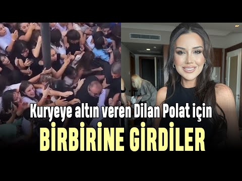 Kuryeye altın veren Dilan Polat için birbirlerini ezdiler