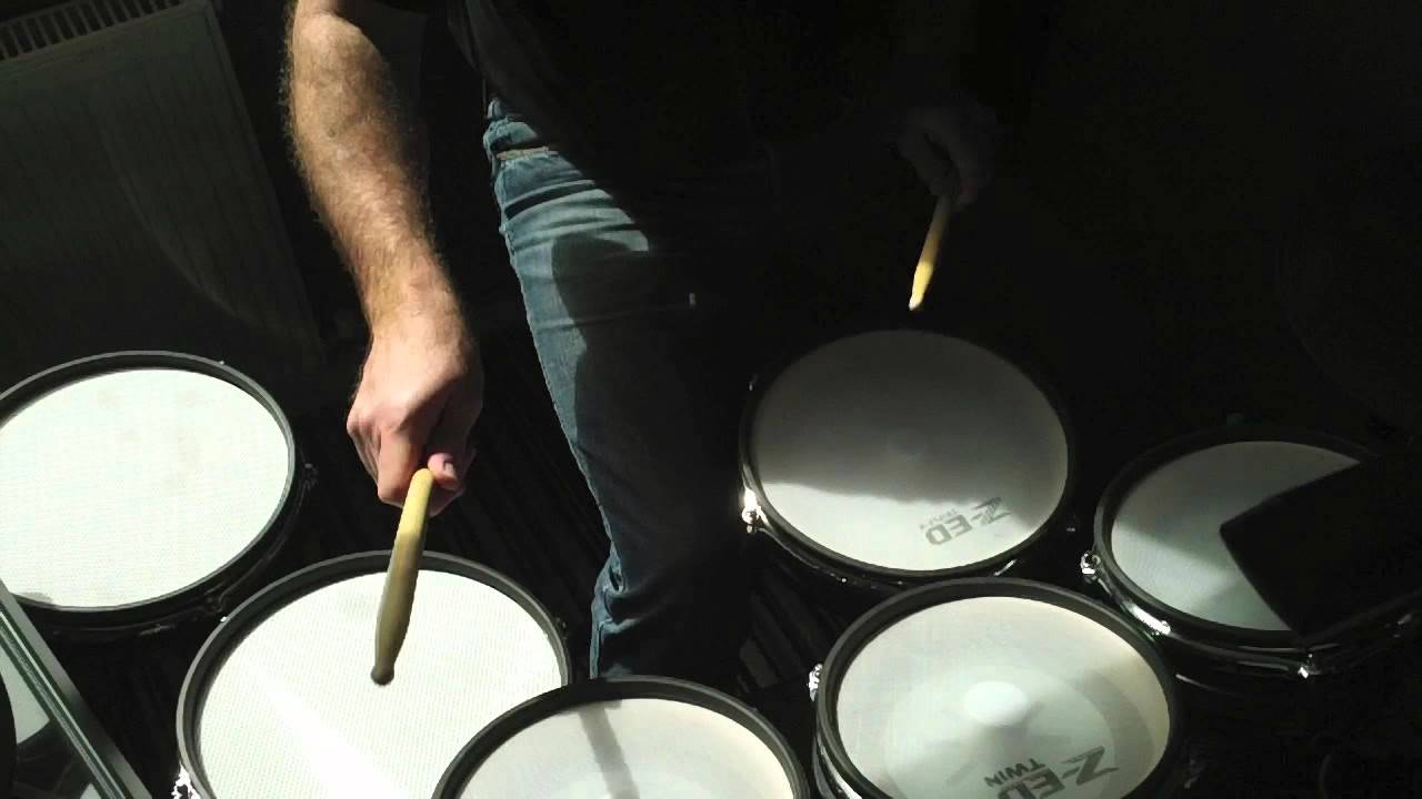 Trying to work out a new drum riff on my Alesis DM10 - YouTube