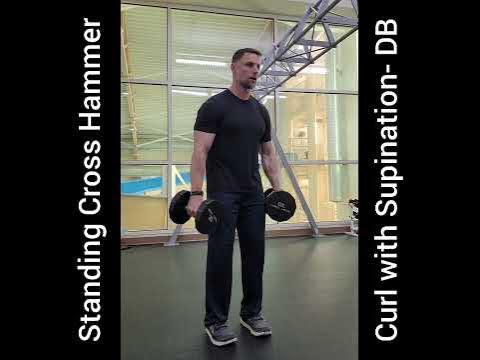 Standing Cross Hammer Curls with Supination- DB - YouTube