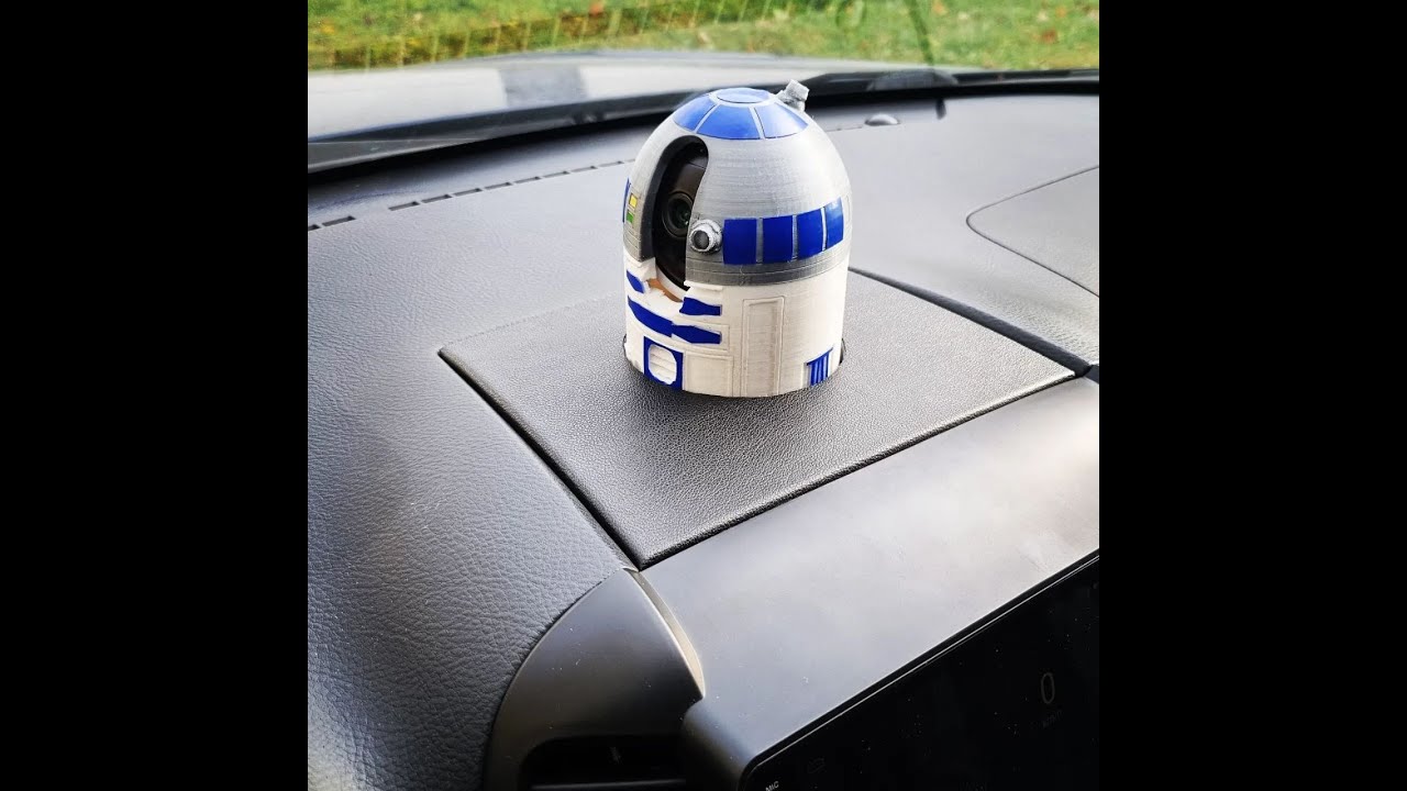 Dash cam in R2D2 body - YouTube