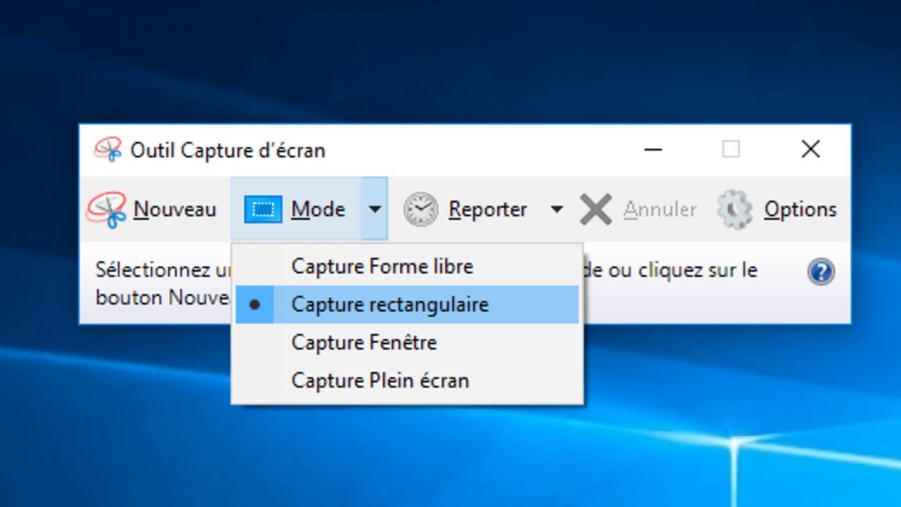 How to capture a desktop screen using Windows 7 Outil Capture - YouTube