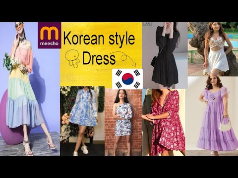 Korean style Dress from Meesho🇰🇷🦋#meesho - YouTube