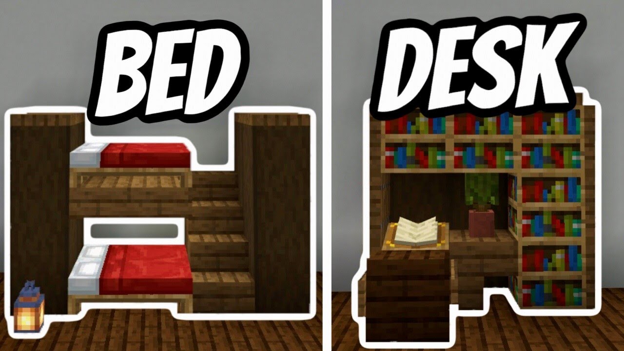 15 BEDROOM BUILD HACKS AND IDEAS IN MINECRAFT - YouTube