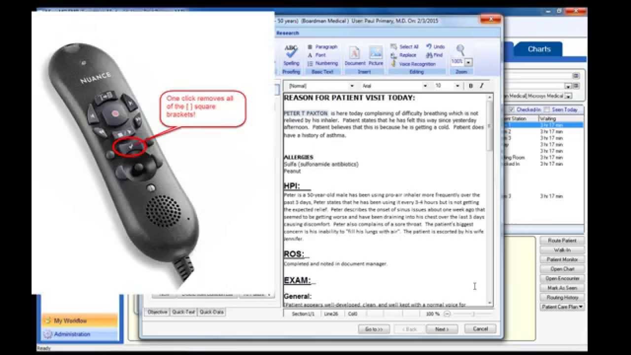 MicroMD EMR with Dragon Medical Integration Presentation - YouTube