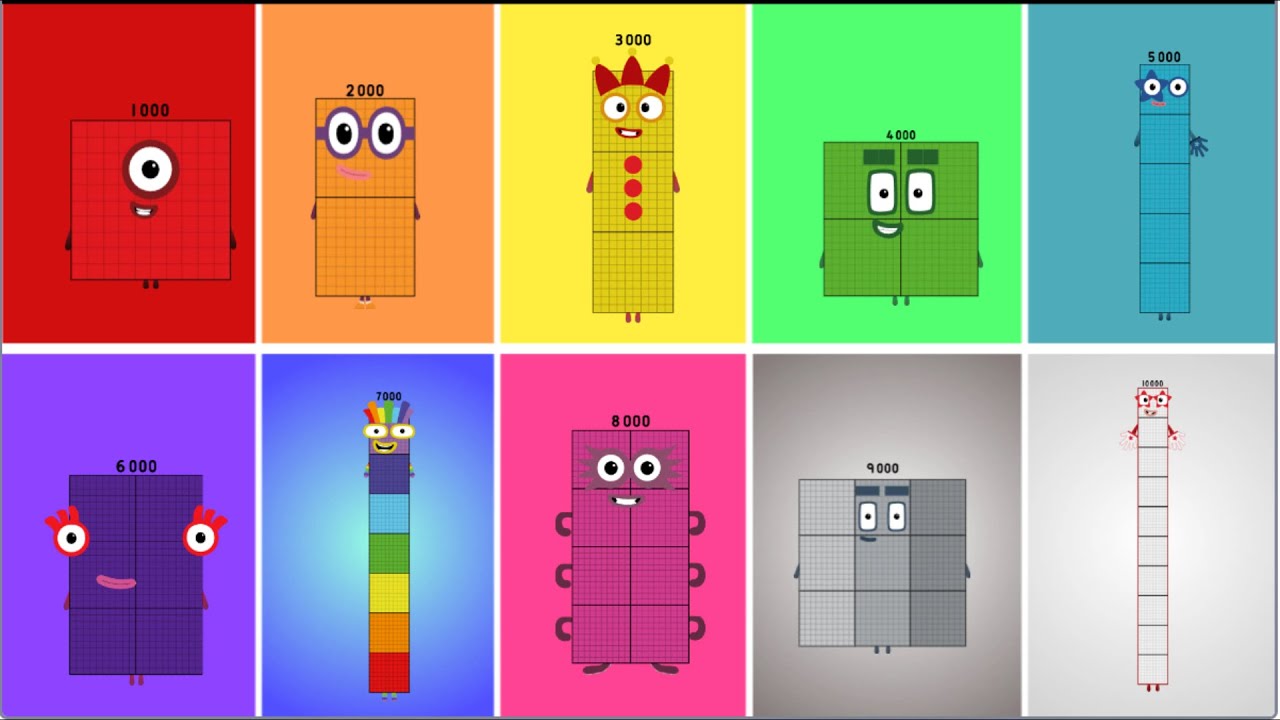 The Ultimate Battle Numberblocks Band Re Take (1 000 - 10 000 ) remix 3 ...