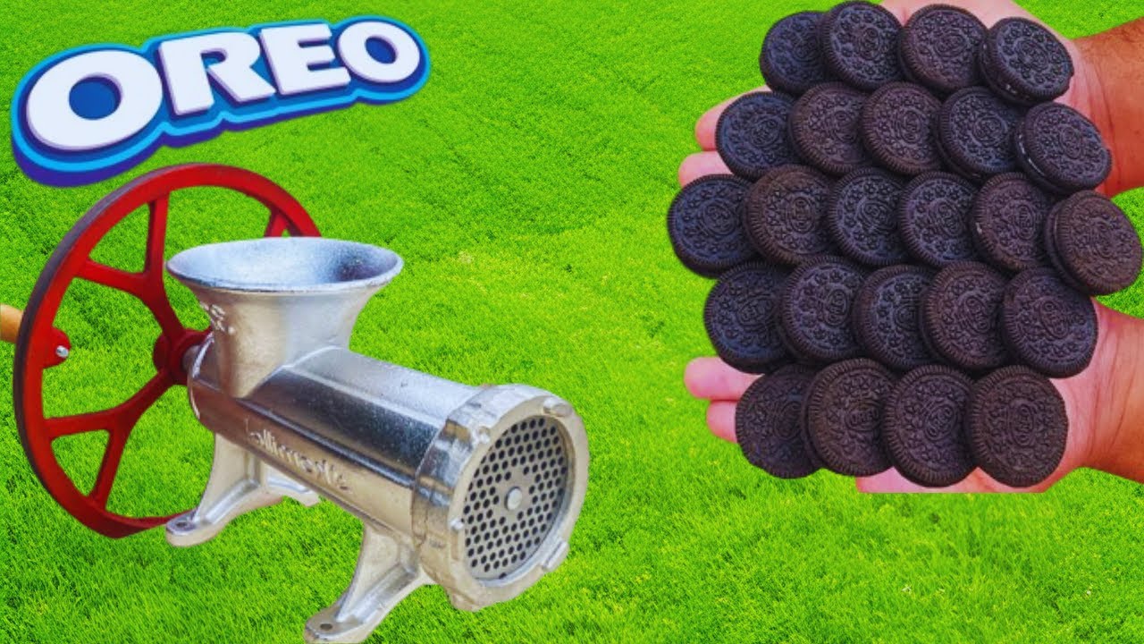 EXPERIMENT COLORFUL OREO VS MEAT GRINDER COOL EFFECT| EXPERIMENT ...