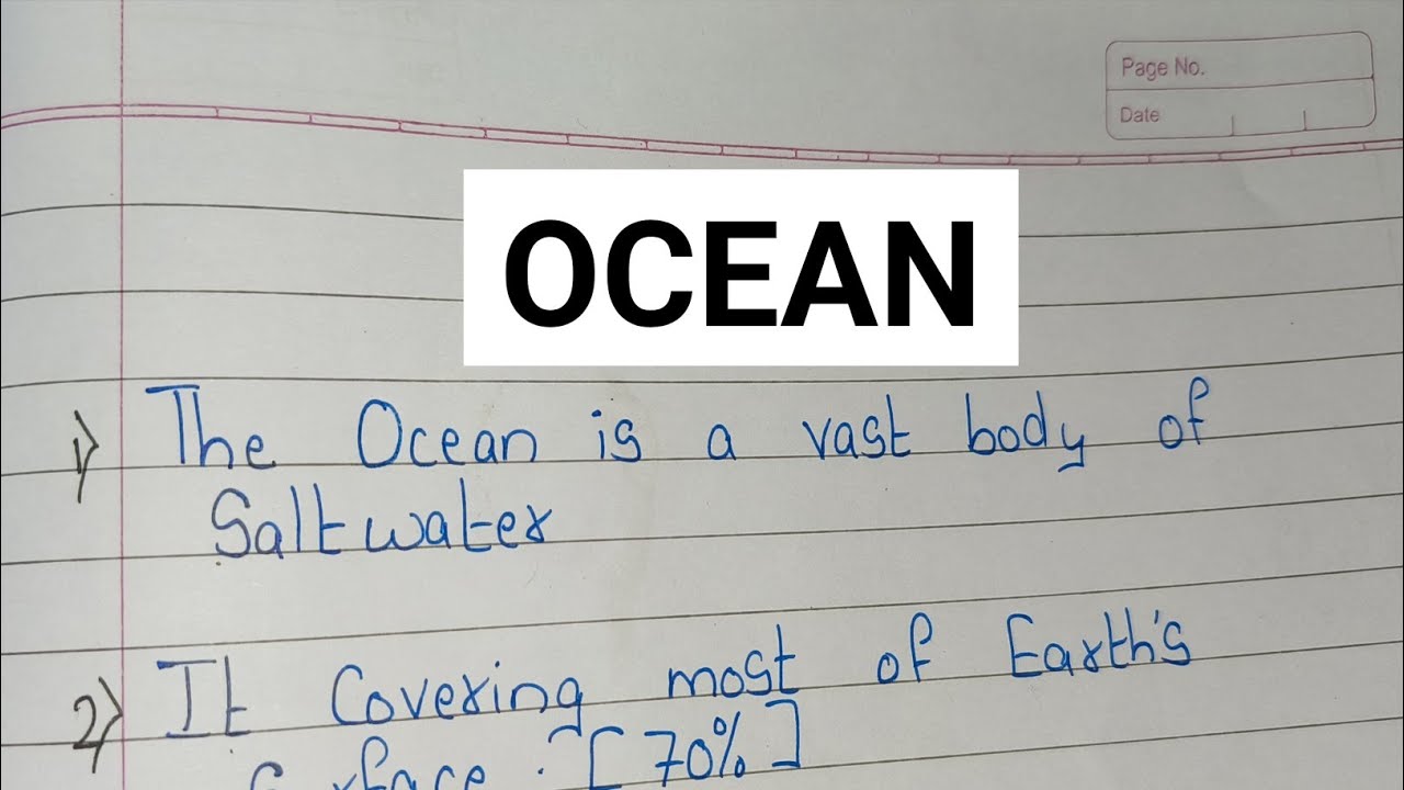 Ocean Essay in english// 10 Lines on Ocean/ Few sentences about Ocean ...
