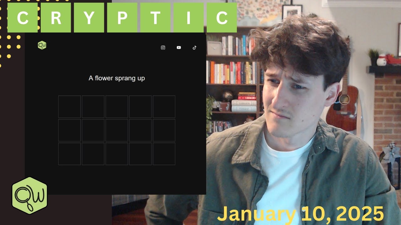 Cryptic Wordle Clue - Day 71 - A flower sprang up - YouTube