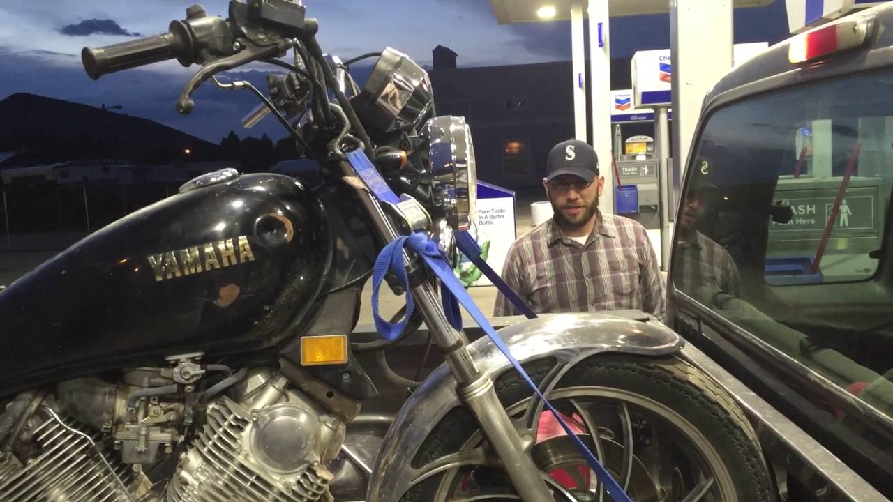Picking up a 84 Yamaha Virago 750 - YouTube