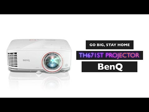 BenQ TH671ST Short Throw Full HD DLP Projector - YouTube