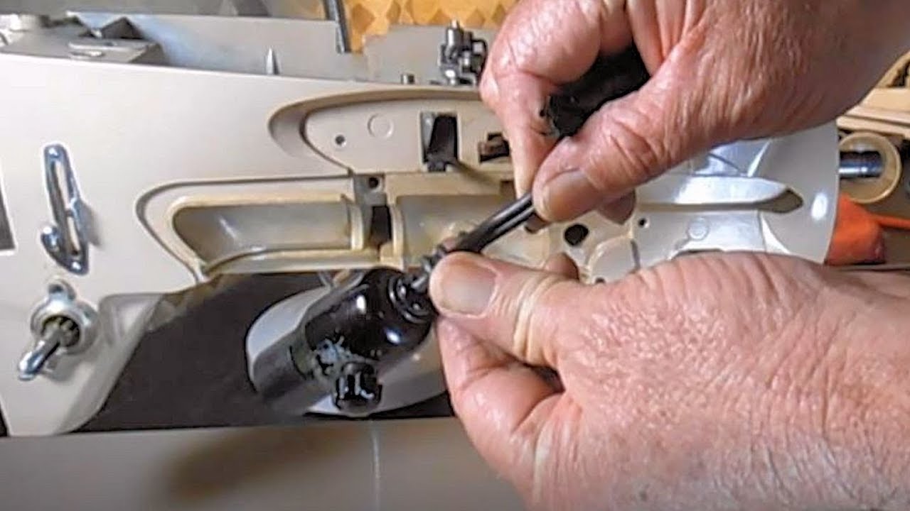 How to Remove the Light and Wires on a Singer Model 503A Sewing Machine ...