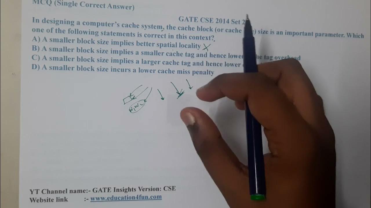 GATE CSE 2014 SET 2 || COMPUTER ORGANIZATION || GATE Insights Version: CSE - YouTube