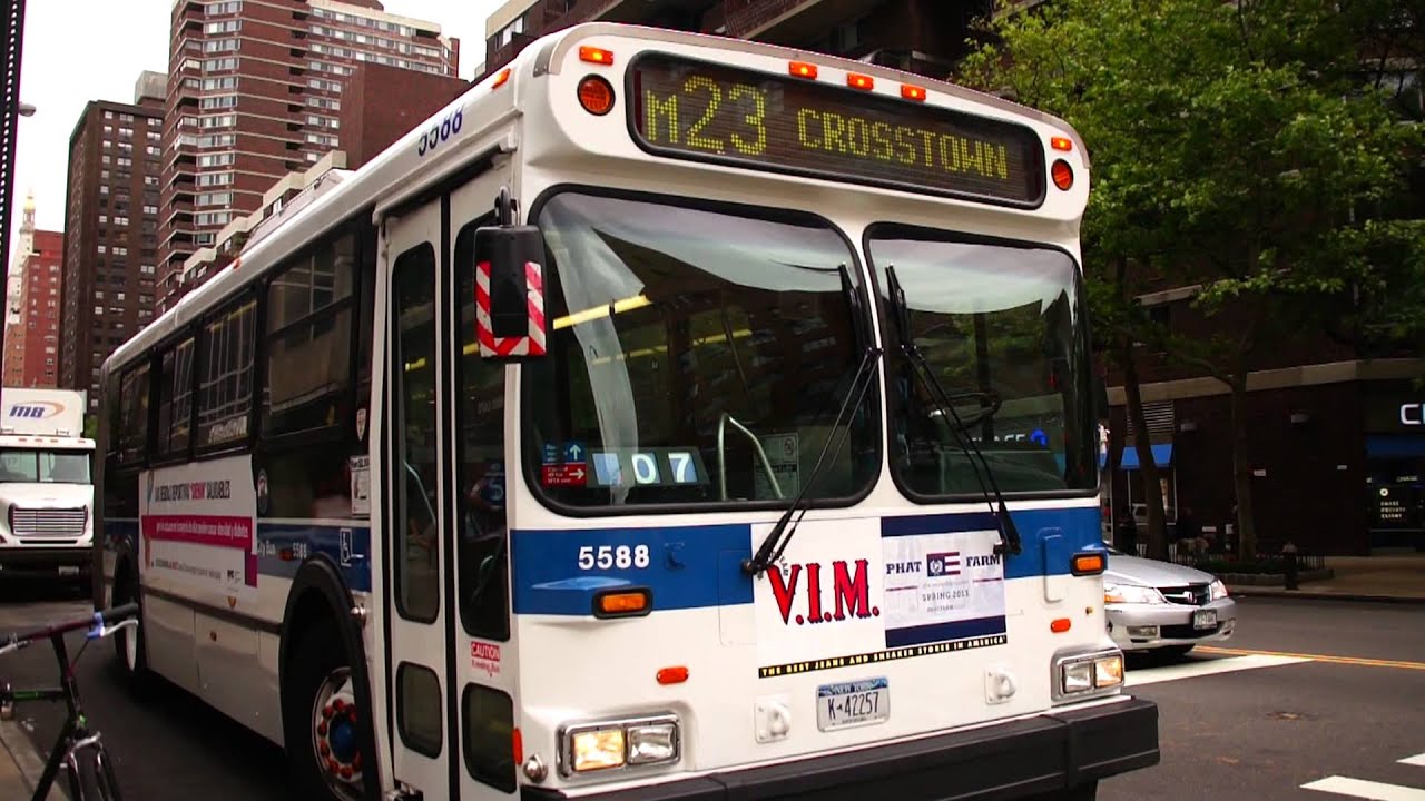 MTA New York City Bus 2003 New Flyer D60HF 5588 On The M23 @ 23rd ...